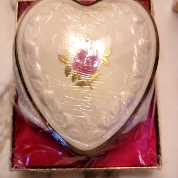 Lenox | Accents | Lenox Rose Heart Box New In Box | Poshmark
